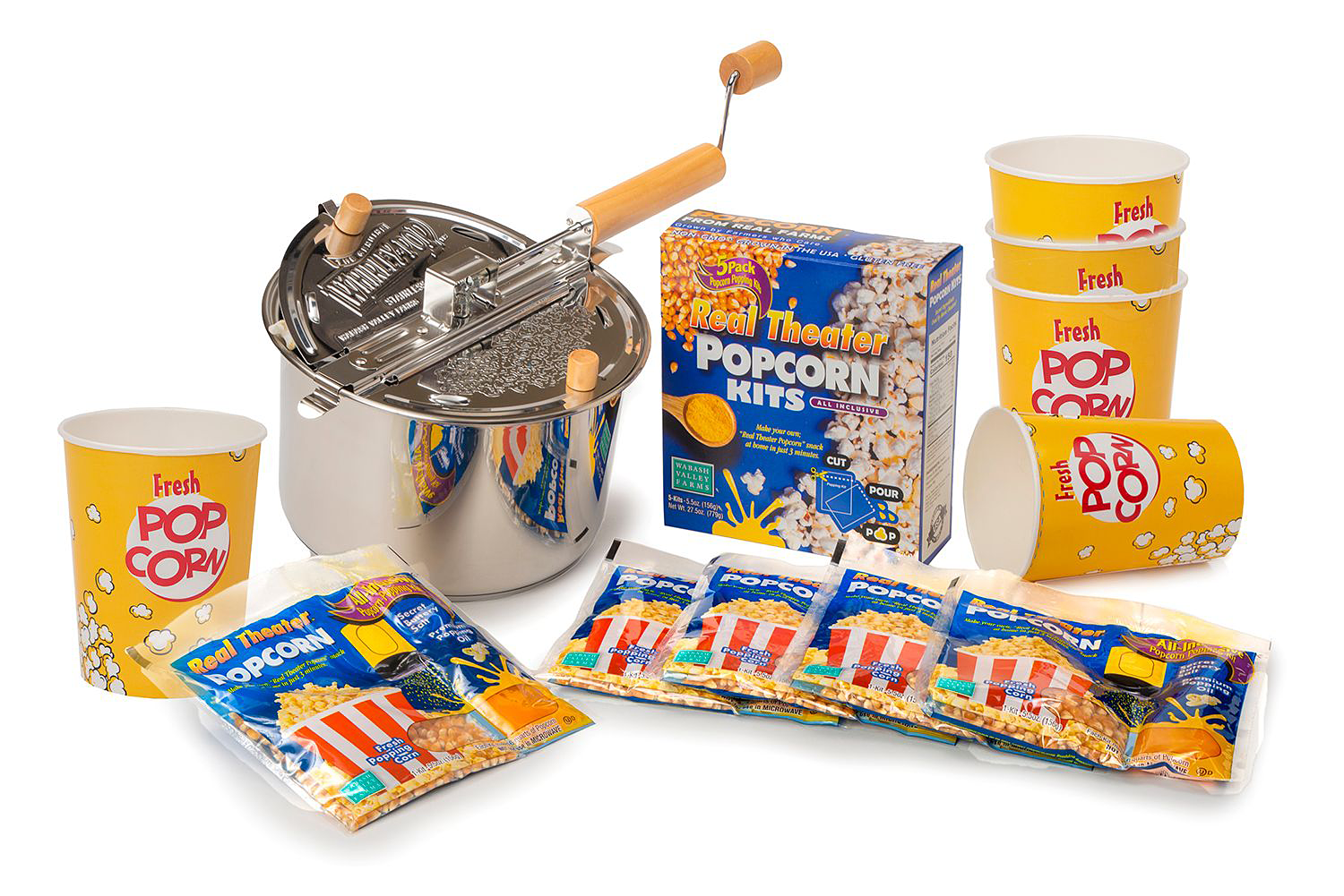 Wabash Valley Farms Stainless Steel Whirley Pop Pop Like the Movies ...